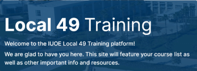 My Portal – Local 49 Training Center